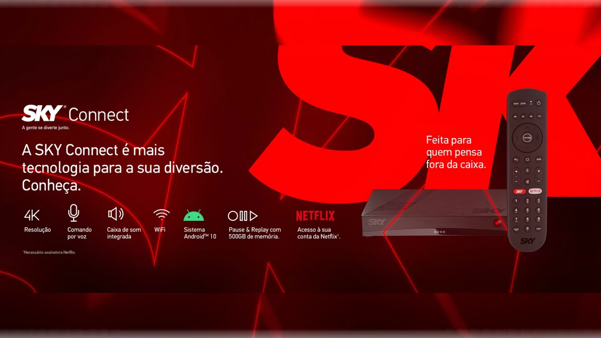 SKY lança receptor com Android TV e compatível com 4K | Além da Tela